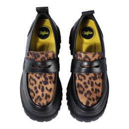 Buffalo Damen Stiefel "Buffalo Aspha Loafer - Vegannappa/ Suede", Gr. 36schwarz, braun, Polyurethan, unifarben, Schuhe
