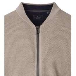 Casamoda Herren Strickjacke "Casamoda Strickjacke uni", beige, Gr. XXL, 100% Baumwolle, Strickjacken
