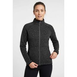 McKINLEY Damen Cardigan "Da.-Unterjacke Skeena wms", schwarz, Gr. 44, kontrastfarbene Details, meliert, Fleece, Obermaterial: 100% Polyester,