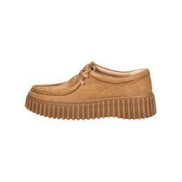 Clarks Damen Schn&uuml;rschuh "Clarks Halbschuhe Nubukleder", Gr. 41,5, braun, Nubukleder, Schuhe