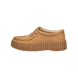 Clarks Damen Schn&uuml;rschuh "Clarks Halbschuhe Nubukleder", Gr. 42, braun, Nubukleder, Schuhe