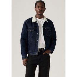 Levi's LEVI'S Herren Kurzjacke "SHERPA"give it a rinse sher, Gr. XL, Denim/Jeans, Obermaterial: 100% Baumwolle, Jacken, mit Sherpa F&uuml;tterung