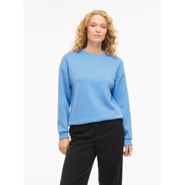 Sweatshirt Vila "VISANDY L/S SWEAT TOP - NOOS", Damen, Gr. S, all aboard, Sweatware, Obermaterial: 50% Viskose, 44% Polyester, 6% Elasthan, unifarben, regular fit normal, Rundhals, Sweatshirts Sweatshirt