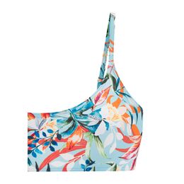 Venice Beach Damen Bustier-Bikini-Top "Caru", blau, Gr. 34, bedruckt, Recycling-Polyamid, Bikini-Oberteile, mit modernem Allover-Print