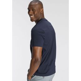 DELMAO Herren T-Shirt, blau, Gr. XL, bedruckt, Single Jersey, Obermaterial: 100% Baumwolle, Shirts, Kurzarm, l&auml;ssige Passform, mit peppigem Print,