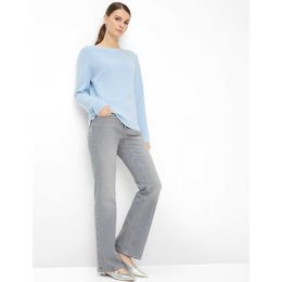 Brax Damen 5-Pocket-Jeans "Style MARY BOOT", grau, Gr. 42, Denim/Jeans, 99% Baumwolle, 1% Elasthan, Jeans