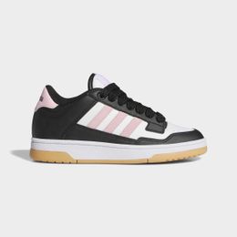 M&auml;dchen Sneaker "RAPID COURT LOW", adidas Sportswear, Gr. 38,5cloud wei&szlig;, core schwarz, clear pink, Synthetik, Schuhe, f&uuml;r Kinder & Jugendliche