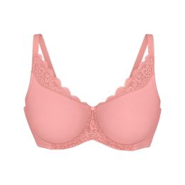 Triumph Damen B&uuml;gel-BH "Amourette W01", Gr. 75, rosa, Microtouch, Obermaterial: 68% Polyamid, 32% Elasthan, BHs, verkleinert die Brust optisch um