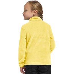 Jack Wolfskin Kinder Stehkragenpullover "TAUNUS HALFZIP K", gelb, Gr. 152, Obermaterial: 100% Polyester. Futter: 100% Polyester, Pullover