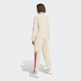 Damen Trainingsanzug "W STADIUM TS"crystal linen, Gr. XXL, adidas Sportswear, Obermaterial: 100% Polyester, Sportanz&uuml;ge, f&uuml;r Erwachsene, zweiteiliges