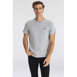 Levi's LEVI'S Herren T-Shirt "ORIGINAL HM TEE", grau, Gr. L, Jersey, Obermaterial: 100% Baumwolle, Shirts, mit Logo Print