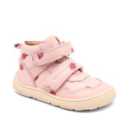 bisgaard Baby Lauflernschuh "barefoot becky", Gr. 24rosa marienk&auml;fer, Leder, Schuhe, Sneaker, Klettschuh mit Klettverschluss, Gr&ouml;&szlig;enschablone zum