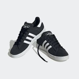 Herren Sneaker "CAMPUS 2.0", adidas originals, Gr. 38, schwarz-wei&szlig;, Leder, Synthetik, Schuhe