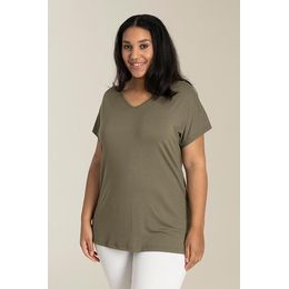 SANDGAARD Damen T-Shirt "Asmsterdam", schwarz, Basic, Gr. 36, unifarben, Jersey, Obermaterial: 95% Viskose, 5% Elasthan, Shirts, Sommershirt in