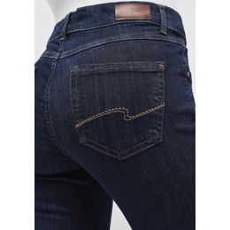 Angels Damen Slim-fit-Jeans "SKINNY", blau, Gr. 34, Denim/Jeans, Obermaterial: 91% Baumwolle, 6% Polyester, 3% Elasthan, Jeans