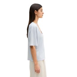 Marc O'Polo MARC O'POLO Damen T-Shirt "mit angeschnittenen &Auml;rmeln", wei&szlig;, Basic, Gr. S, unifarben, Obermaterial: 67% Lyocell, 33% Baumwolle, Shirts
