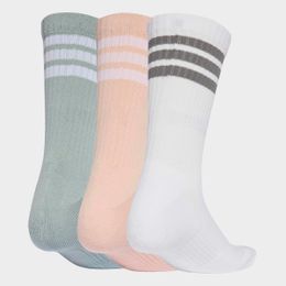 Damen Funktionssocken "3-STREIFEN, KN&Ouml;CHELLANG, MIT POLSTERUNG, 3ER-PACK", adidas Performance, Gr. M, bunt, Obermaterial: 59% Baumwolle, 37%