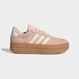 M&auml;dchen Sneaker "VL COURT BOLD", adidas Sportswear, Gr. 40, rosa, Leder, Synthetik, Schuhe, inspiriert vom Design des adidas gazelle bold, f&uuml;r