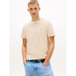 Tommy Jeans Damen Rundhalsshirt "TJM XSLIM 2PACK JERSEY TEE EXT"ecru, wei&szlig; clay, Gr. L, Single Jersey, Obermaterial: 100% Baumwolle, Shirts,