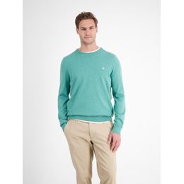 Lerros Herren Strickpullover "Herren Basic Strickpullover", blau, Gr. XXL, 100% Baumwolle, Pullover