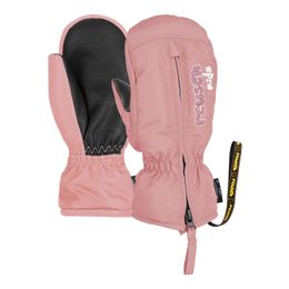 Reusch Kinder F&auml;ustlinge "Ben Mitten"dunkelgrau, pink, Gr. 1, unifarben, 70% Polyester, 30% Polyurethan, Handschuhe, mit praktischem Rei&szlig;verschluss