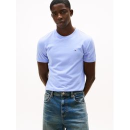 Tommy Jeans Herren T-Shirt "TJM XSLIM JASPE HTR TEE EXT"nordic iris htr, Basic, Gr. L, Single Jersey, Obermaterial: 60% Baumwolle, 40% Polyester,