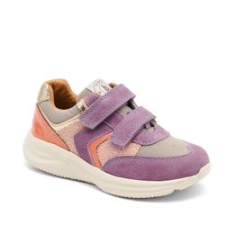 bisgaard Damen Sneaker "yuki glitter", Gr. 25lila, Leder, Synthetik, Textil, Schuhe, Chunky Sneaker mit Plateausohle, Gr&ouml;&szlig;enschablone zum Download