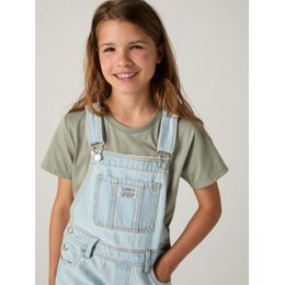 LEVI'S KIDS M&auml;dchen Latzhosewow me over, Gr. 8, Denim/Jeans, Obermaterial: 100% Baumwolle, Hosen, mit Kn&ouml;pfen an der Taille for GIRLS