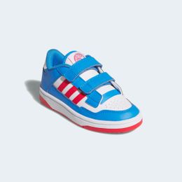 Damen Sneaker "RAPID COURT KIDS", adidas Sportswear, Gr. 30lucid ray blau, pure ruby, cloud wei&szlig;, Synthetik, Schuhe, f&uuml;r Kinder