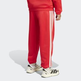Herren Sporthose "STADIUM"pure ruby, sanftes wei&szlig;, normal, gr., Gr. M, adidas Sportswear, Obermaterial: 67% Polyester, 33% Baumwolle, Hosen