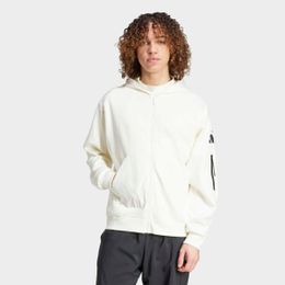 Herren Kapuzensweatshirt "CITY ESCAPE", wei&szlig;, Gr. M, adidas Sportswear, Obermaterial: 70% Baumwolle, 30% Polyester, Sweatshirts