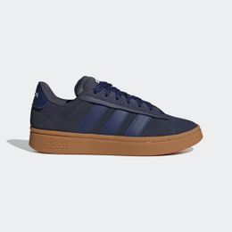 Herren Sneaker "GRAND COURT ALPHA", adidas Sportswear, Gr. 45shadow navy, schwarz lila, gum10, Leder, Synthetik, Schuhe, Design inspiriert vom adidas