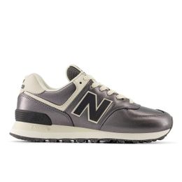New Balance Damen Sneaker "WL574", Gr. 37, silber, Leder, Schuhe