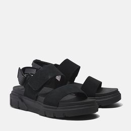 Timberland Damen Sandale "GREYFIELD SANDAL BACKSTRAP SANDAL", Gr. 38,5, schwarz, Leder, Schuhe