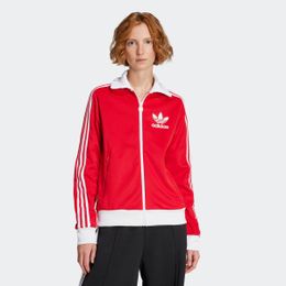Damen Trainingsjacke "CLASSIC TT", rot, Gr. XL, adidas originals, Obermaterial: 52% Baumwolle, 48% Polyester, Jacken