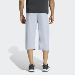 Herren Sporthose "WORKOUT ESSENTIALS FLEX WOVEN 3/4", grau, Gr. M, adidas Performance, Obermaterial: 87% Polyester, 13% Elasthan, Hosen
