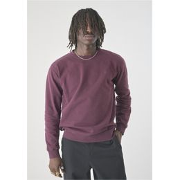 Cleptomanicx Herren Sweatshirt "Ligull", rot, Gr. L, meliert, 100% Baumwolle, Sweatshirts, mit kleiner M&ouml;wen-Stickerei