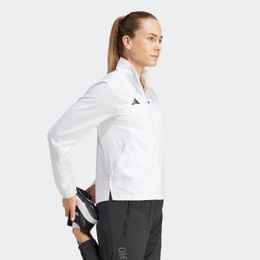 Damen Laufjacke "ADIZERO E JCKT", wei&szlig;, Gr. XXL, adidas Performance, Trikot, Obermaterial: 100% Polyester, Jacken