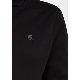 G-Star Raw G-STAR Herren Kapuzensweatjacke "Premium Basic Hooded Zip Sweater", schwarz, Gr. XL, unifarben, angeraute Sweatware, Obermaterial: 55% Baumwolle, 45%