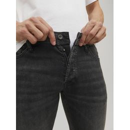 Jack & Jones JACK & JONES Herren Slim-fit-Jeans "JJIGLENN &ndash; Jeans mit Stretch und figurbetonter Silhouette", schwarz, Gr. 31, Obermaterial: 84% Baumwolle, 14%