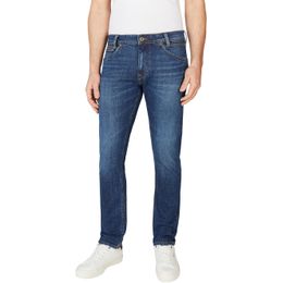 Pepe Jeans Herren Tapered-fit-Jeans "TAPERED JEANS", blau, Gr. 34, Denim/Jeans, Obermaterial: 99% Baumwolle, 1% Elasthan, Jeans
