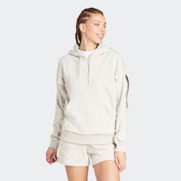 Damen Kapuzensweatshirt "ESSENTIALS SMALL LOGO FRENCH TERRY HOODIE", grau, Gr. L, adidas Sportswear, Obermaterial: 70% Baumwolle, 30% Polyester,
