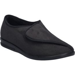 Josef Seibel Herren Hausschuh "Belfort 85 W, schwarz", Gr. 43, schwarz, Obermaterial: 100% Rindsleder Leather cow., Schuhe