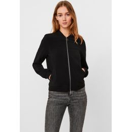 V&eacute;ro Moda VERO MODA Damen Bomberjacke "VMCOCO L/S BOMBER NOOS", schwarz, Gr. XXL, unifarben, Web, Obermaterial: 96% Polyester, 4% Elasthan, Jacken, Materialmix