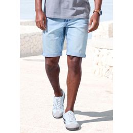 John Devin Herren Jeansshorts "5-Pocket Shorts", blau, Gr. 33, unifarben, Denim/Jeans, Obermaterial: 98% Baumwolle, 2% Elasthan, Jeans, aus