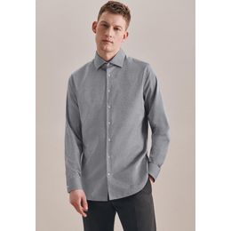 Seidensticker Herren Businesshemd "Schwarze Rose", grau, Gr. 40, unifarben, 100% Baumwolle, Hemden, Slim 1/1 Kentkragen Uni