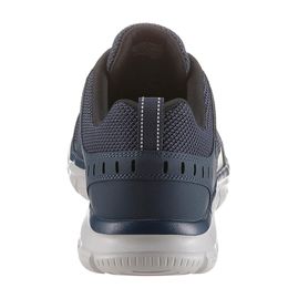 Skechers Herren Sneaker "TRACK-KNOCKHILL", Gr. 41, blau, Leder, Textil, Schuhe, mit gepolsterter Innensohle, Freizeitschuh, Halbschuh, Schn&uuml;rschuh