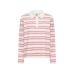 Blusentop soyaconcept "Soya Concept Shirt SC-BARNI 51", Damen, Gr. L, 4390c rapture rose combi, Obermaterial: 48% Modal, 48% Polyester, 4% Elasthan, Blusen Blusentop