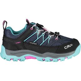 CMP Kinder Wanderschuh "KIDS RIGEL LOW WP TREKKING SHOES", Gr. 29, blau, Leder, Synthetik, Schuhe, wasserdicht