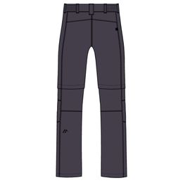 Maier Sports Damen Outdoorhose "Nata Zip Loop", blau, Gr. 38, 100% Polyester, Hosen, Damen Zip-Off Wanderhose, atmungsaktive Trekkinghose, Regular Fit
